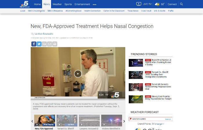 Sinusitis Treatment NYC | In The News | Dr. Greg Levitin