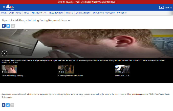 Sinusitis Treatment NYC | In The News | Dr. Greg Levitin